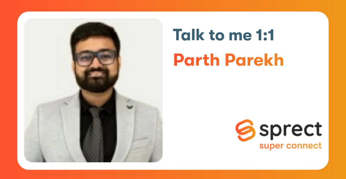 Book 1:1 Call with Parth Parekh now | Sprect